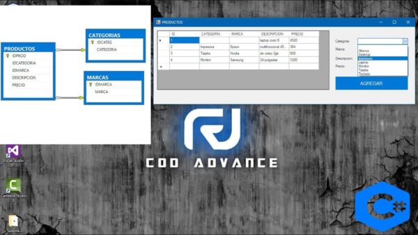 CRUD con Tablas Relacionadas Parte 1, Insertar, Mostrar Datos, C#, SQL, SP, Capas (ComboBox ...