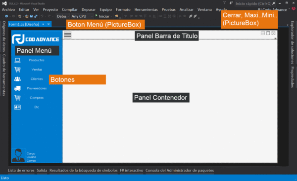 P1/ Formulario Plano, Sin Bordes y Moderno con Menú animado, One Window ...