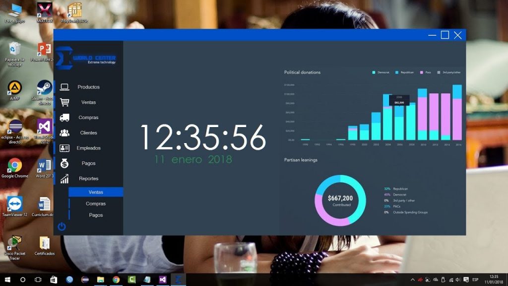 GUI Parte 1/ Diseñar Formulario Moderno + Sub Menú con C# y Windows ...