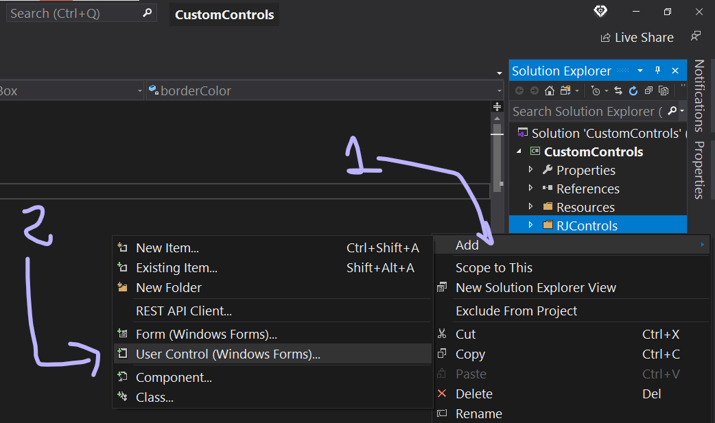 Custom TextBox Full – Rounded & Placeholder – WinForm, C# – RJ Code Advance