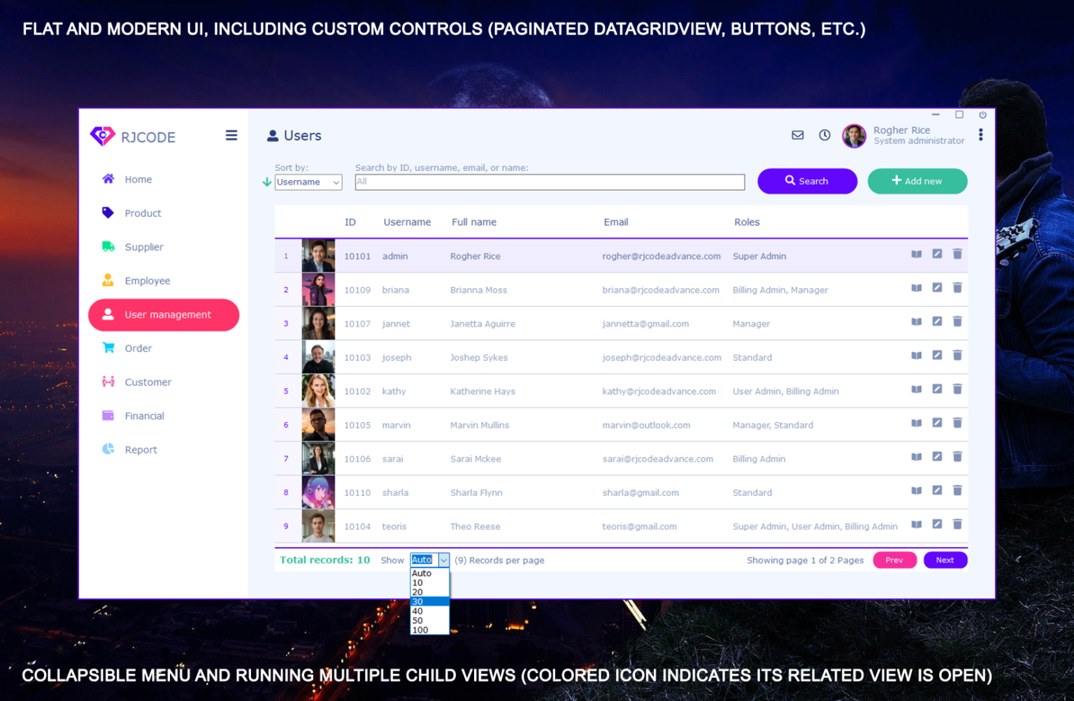 C#- Layered MVP Project- DDD Based, Modern UI – RJ Code Advance